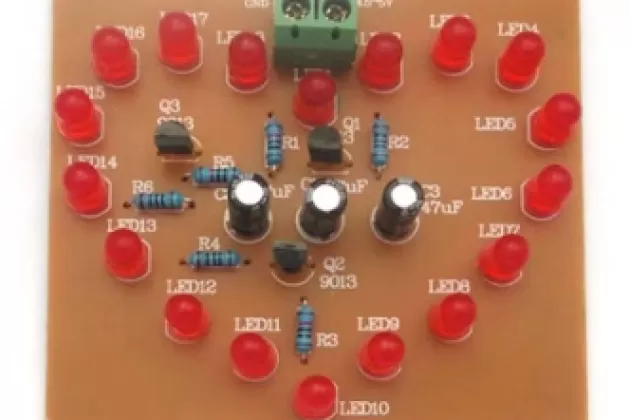 Mạch Led Trái Tim Tự Ráp DIY